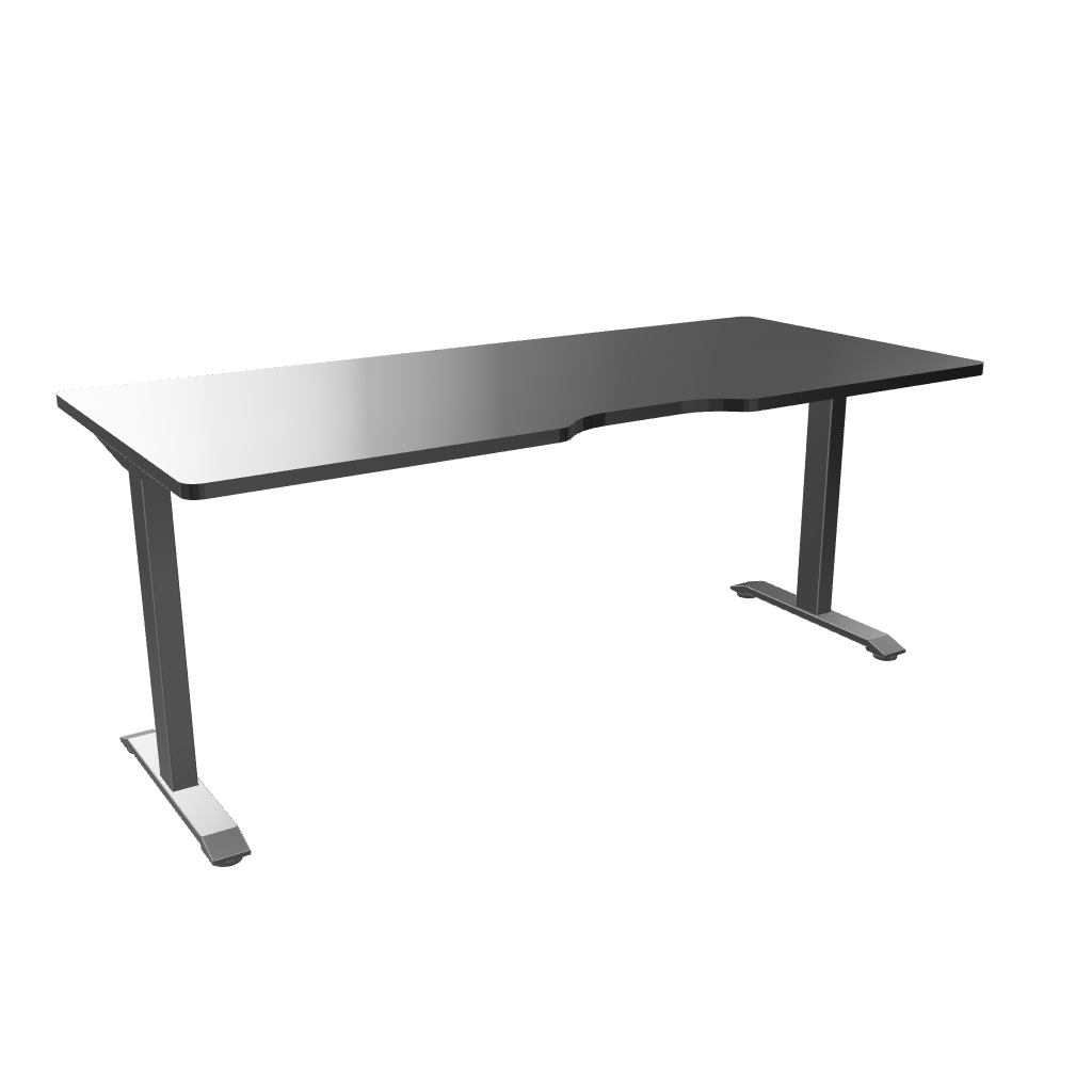 EMERGE 1200Wx600D STRAIGHT DESK WHITE TOP WITH WHITE METAL FRAME – Jasper J